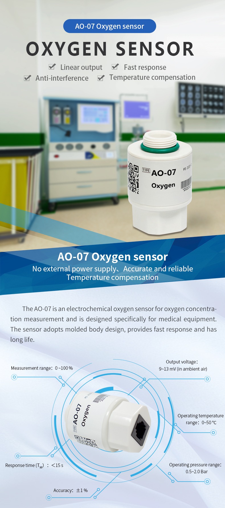 AO-07 Oxygen Sensor