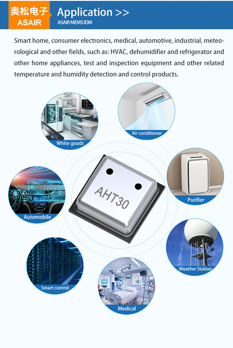 ASAIR AHT30 Integrated Temperature And Humidity Sensor