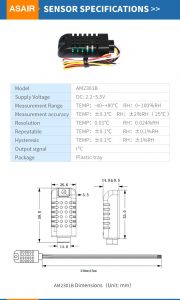 AM2301B Temperature And Humidity Sensor