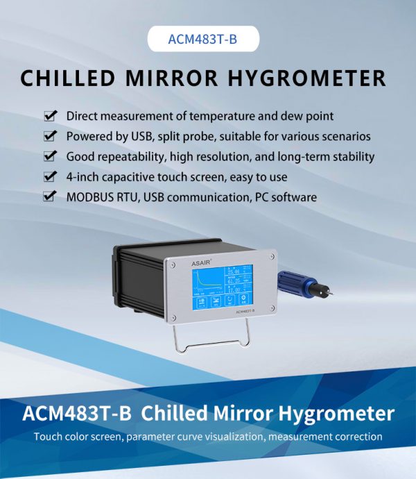 ASAIR ACM483T-B Precision Chilled Mirror Dew Point Meter
