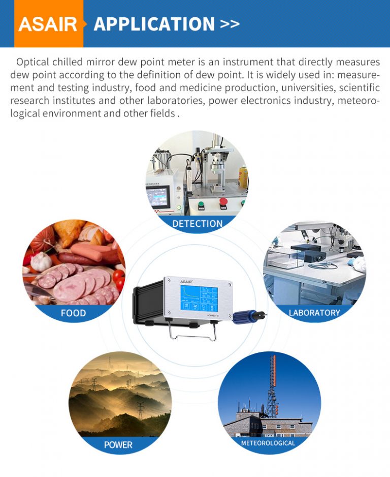 ASAIR ACM483T-B Precision Chilled Mirror Dew Point Meter