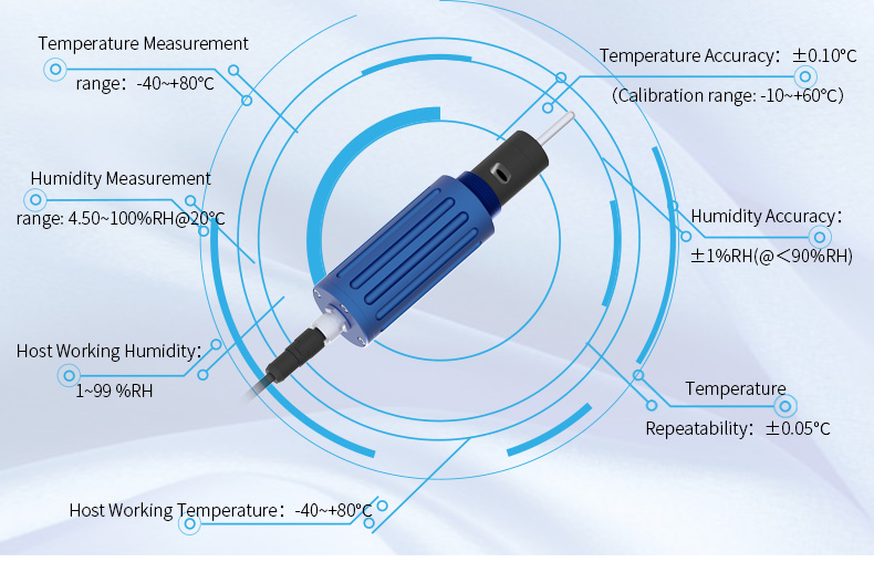 ASAIR AHTT2820 Chilled Mirror Precision RH&T Probe