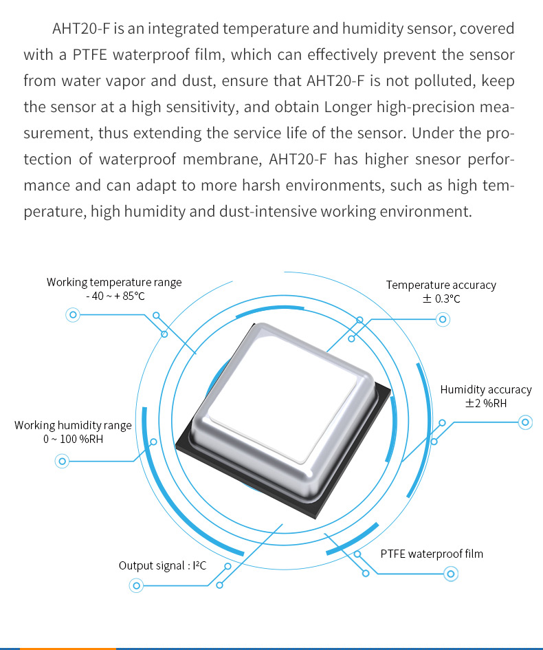 AHT20-F Temperature And Humidity Sensor (filter membrane)