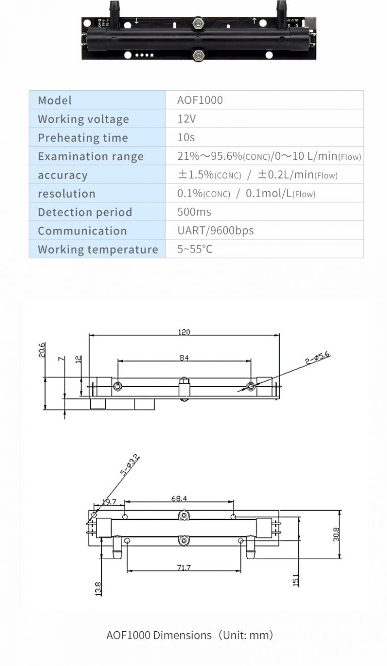 AOF1000 Ultrasonic Oxygen Sensor