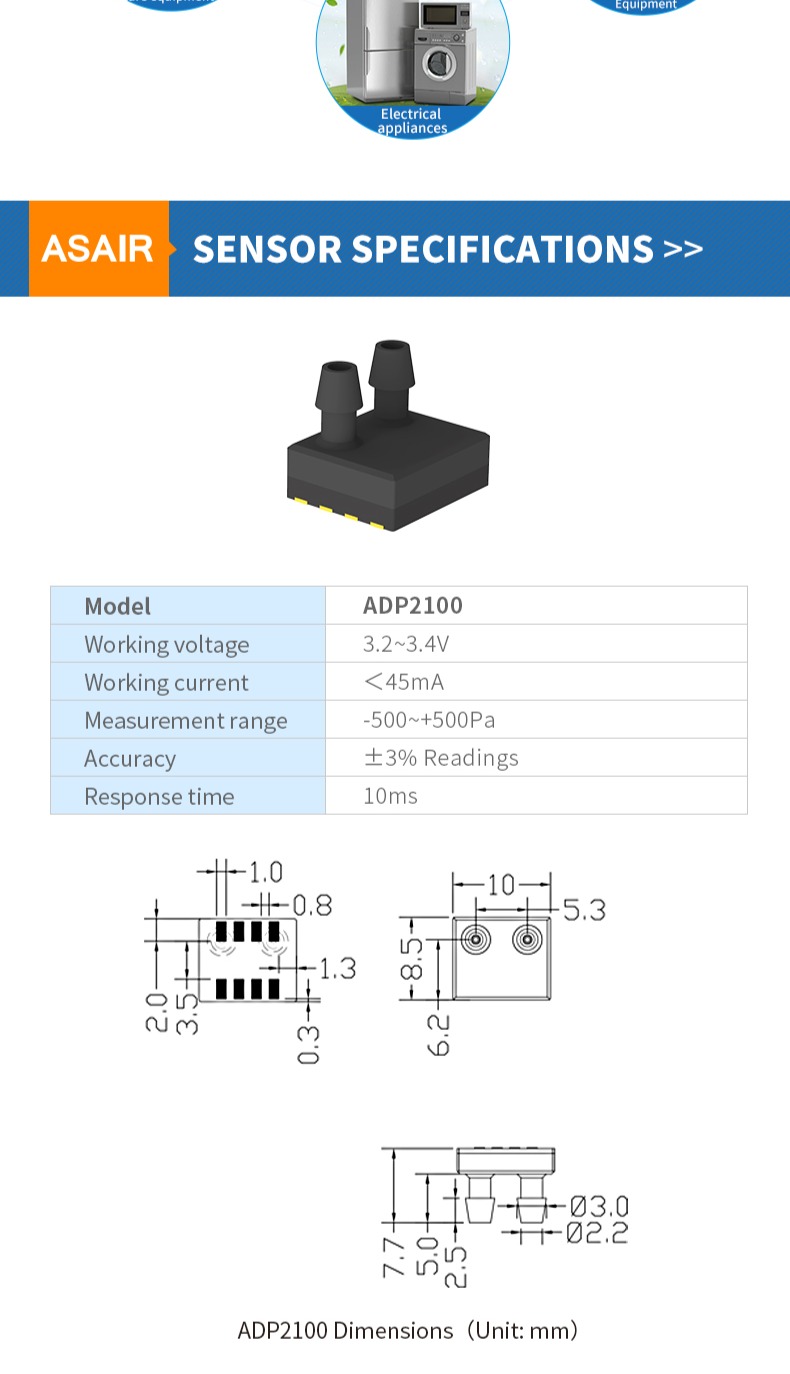 ADP2100 Differential pressure sensor