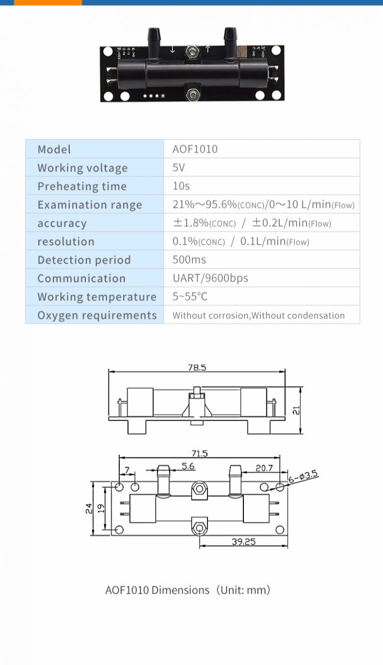 AOF1010 Ultrasonic Oxygen Sensor