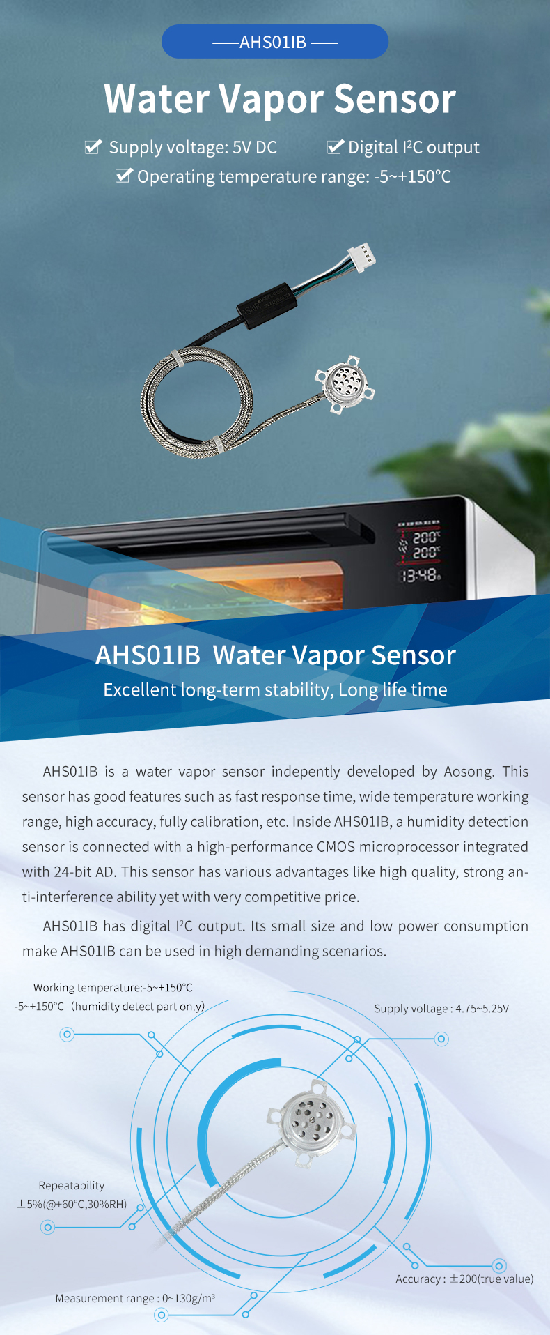 AHS01IB Water Steam Sensor