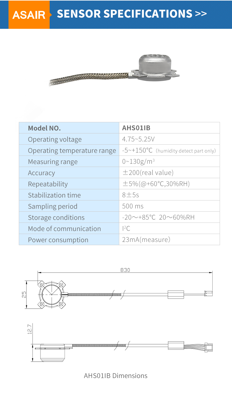 AHS01IB Water Steam Sensor