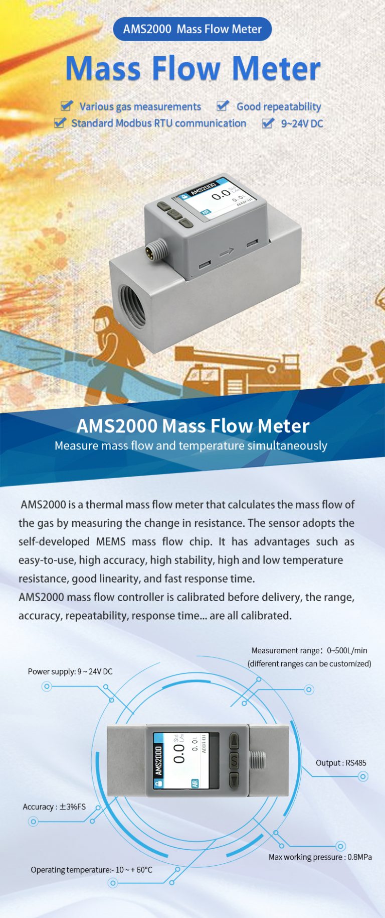 AMS2000 Mass Flow Meter